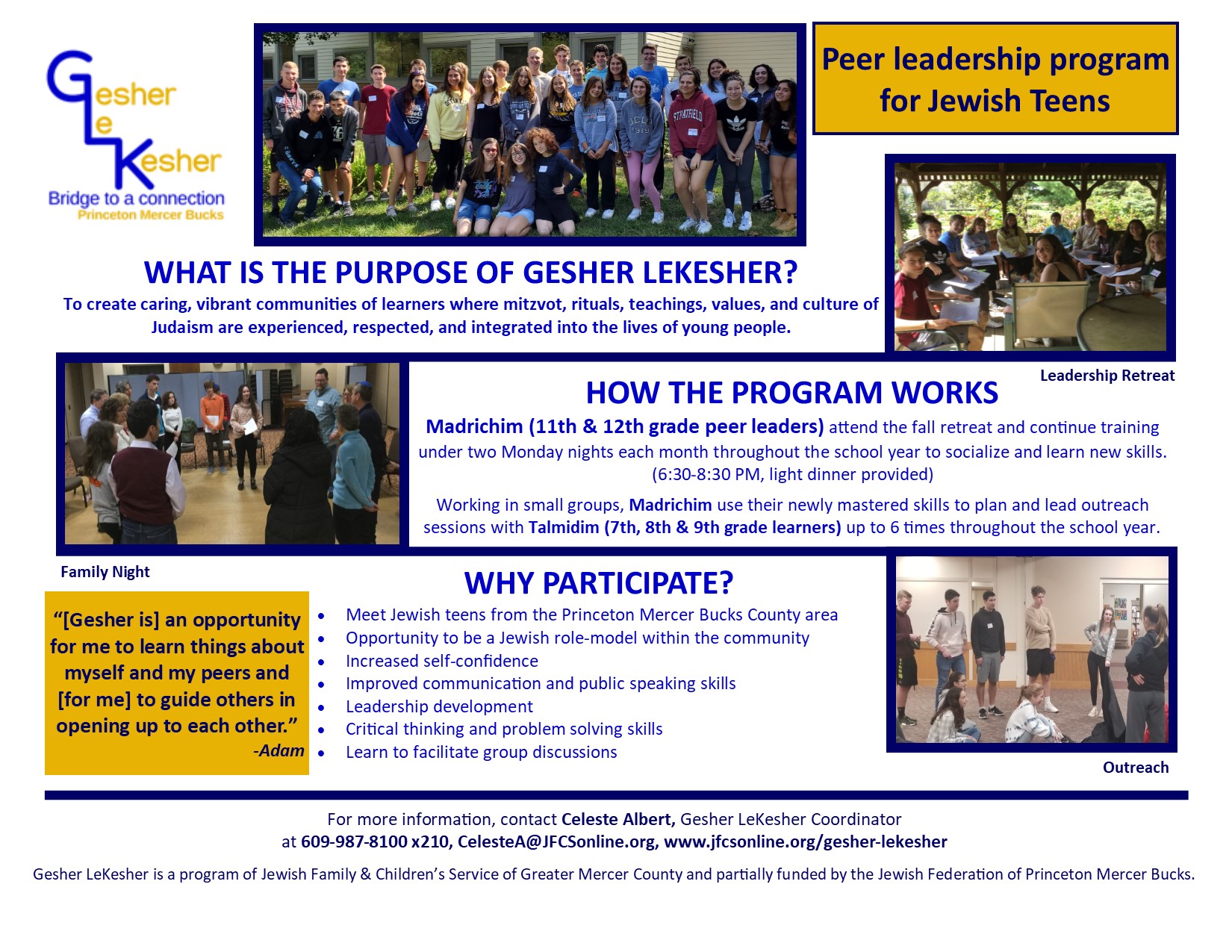 Gesher LeKesher | JFCS of Greater Mercer County